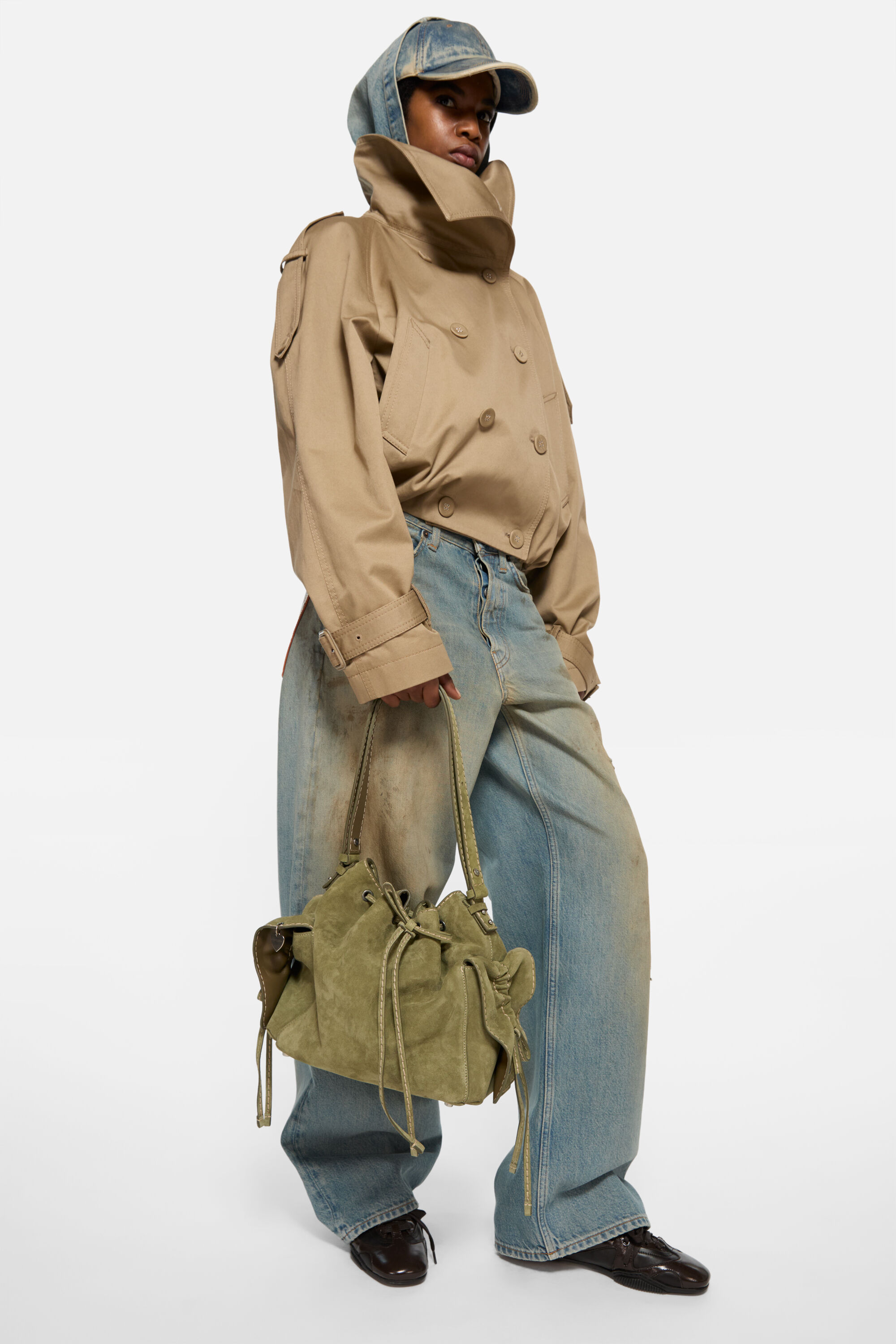 Acne Studios - Multipocket Bucket Bag - Herb green