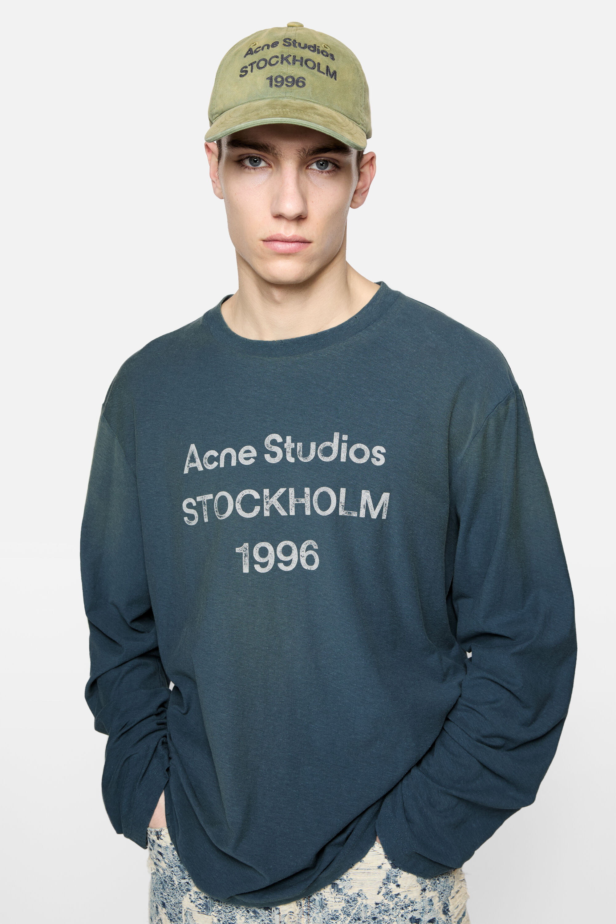 Acne Studios - Logo t-shirt - Relaxed fit - Deep blue