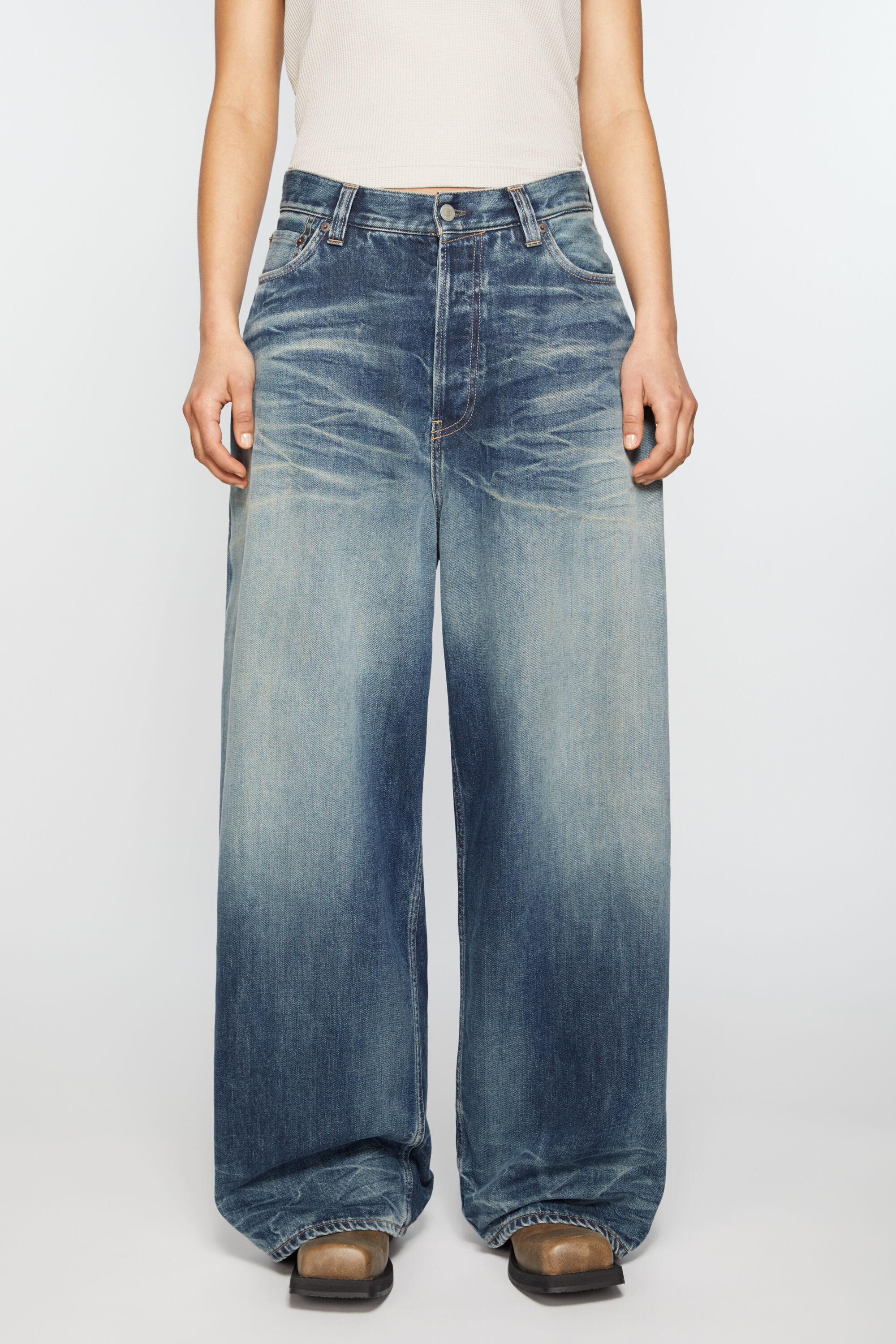 Acne Studios - Loose fit jeans - 2023F - Mid Blue