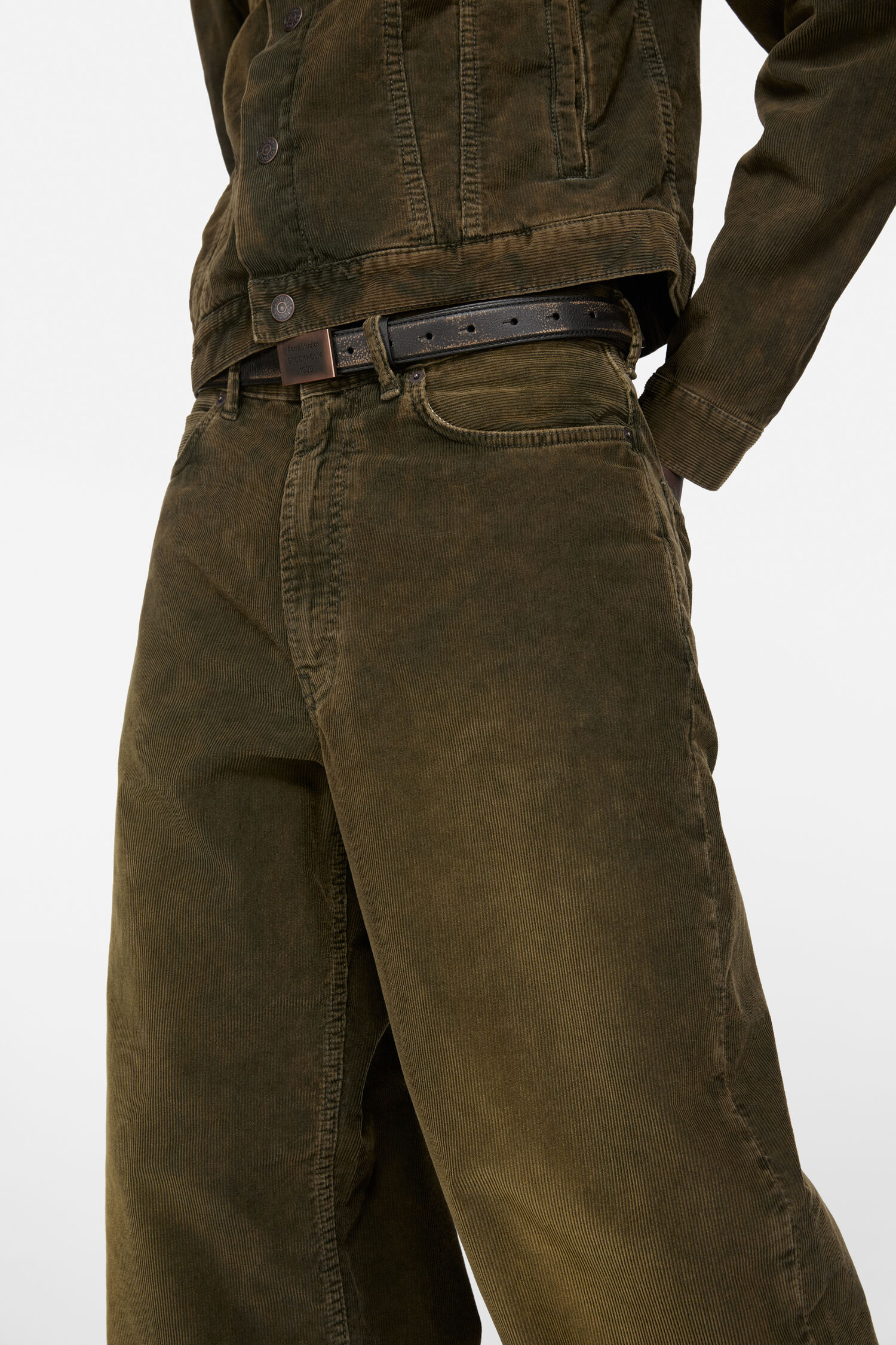 Acne Studios - Corduroy trousers - Olive green
