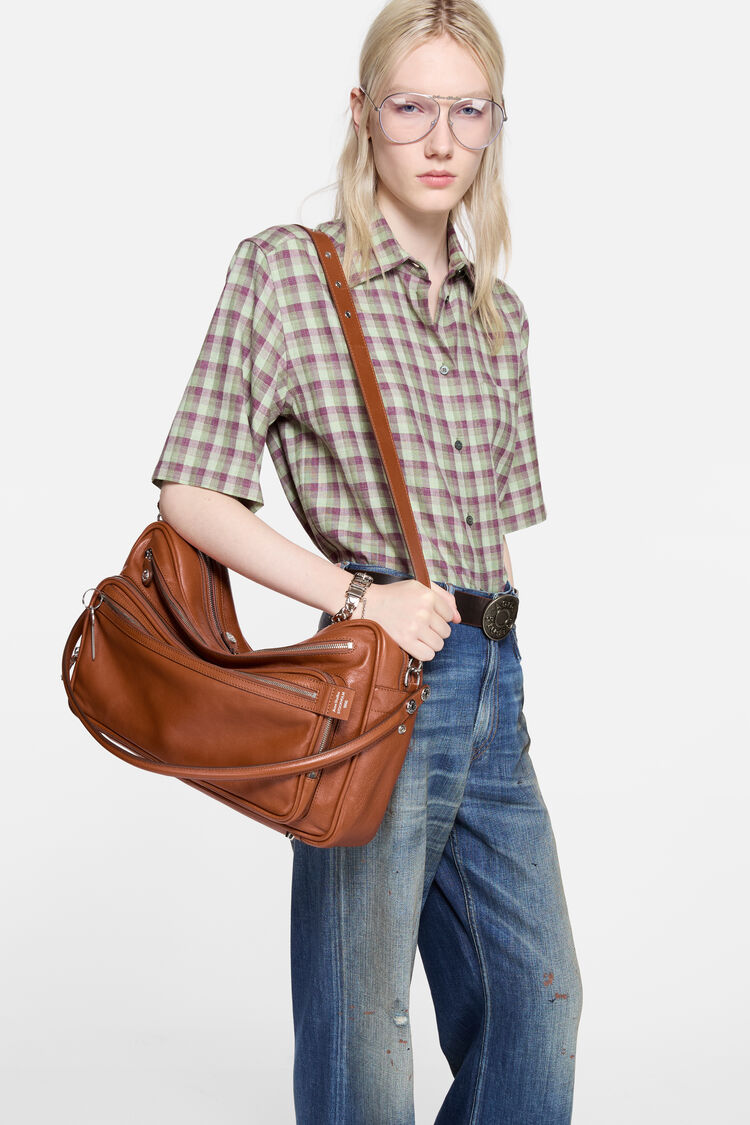 Acne Studios - Camero Camera shoulder bag - Cognac brown