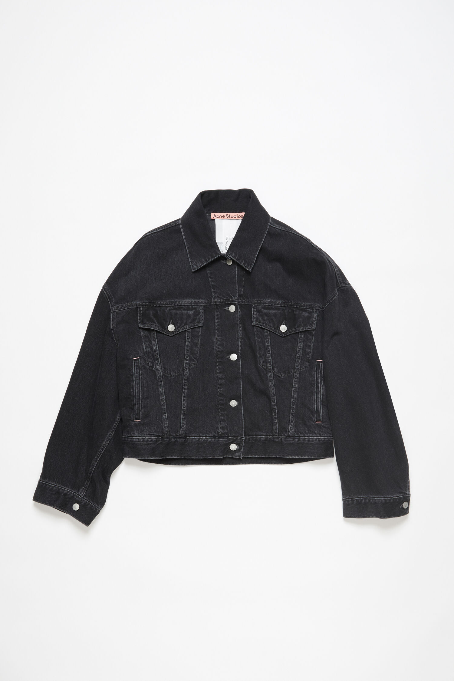 Acne Studios - Denim jacket - Relaxed cropped fit - Black