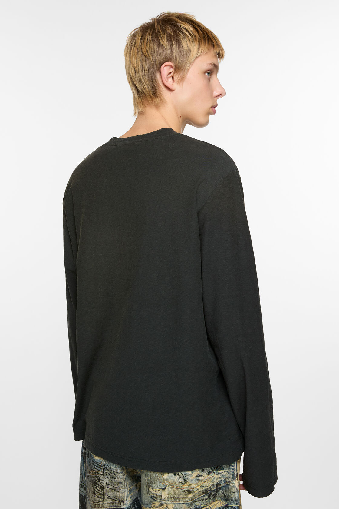 Acne Studios - Logo t-shirt - Relaxed fit - Faded black