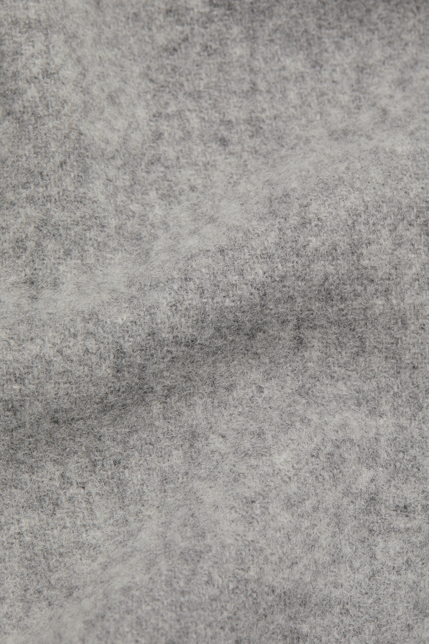 Acne Studios - Fringe wool scarf - Narrow - Light Grey Melange