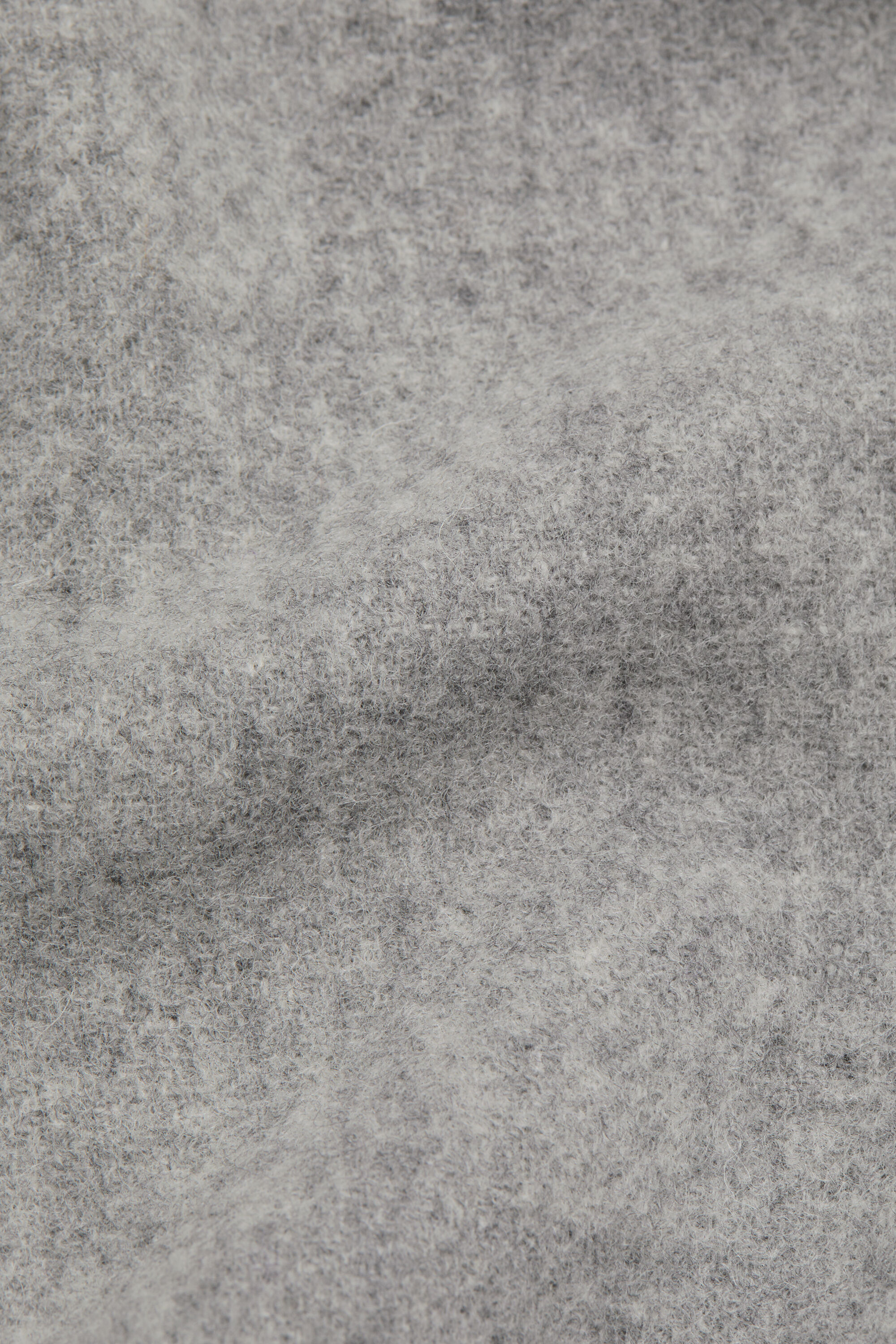 Acne Studios - Fringe wool scarf - Narrow - Light Grey Melange