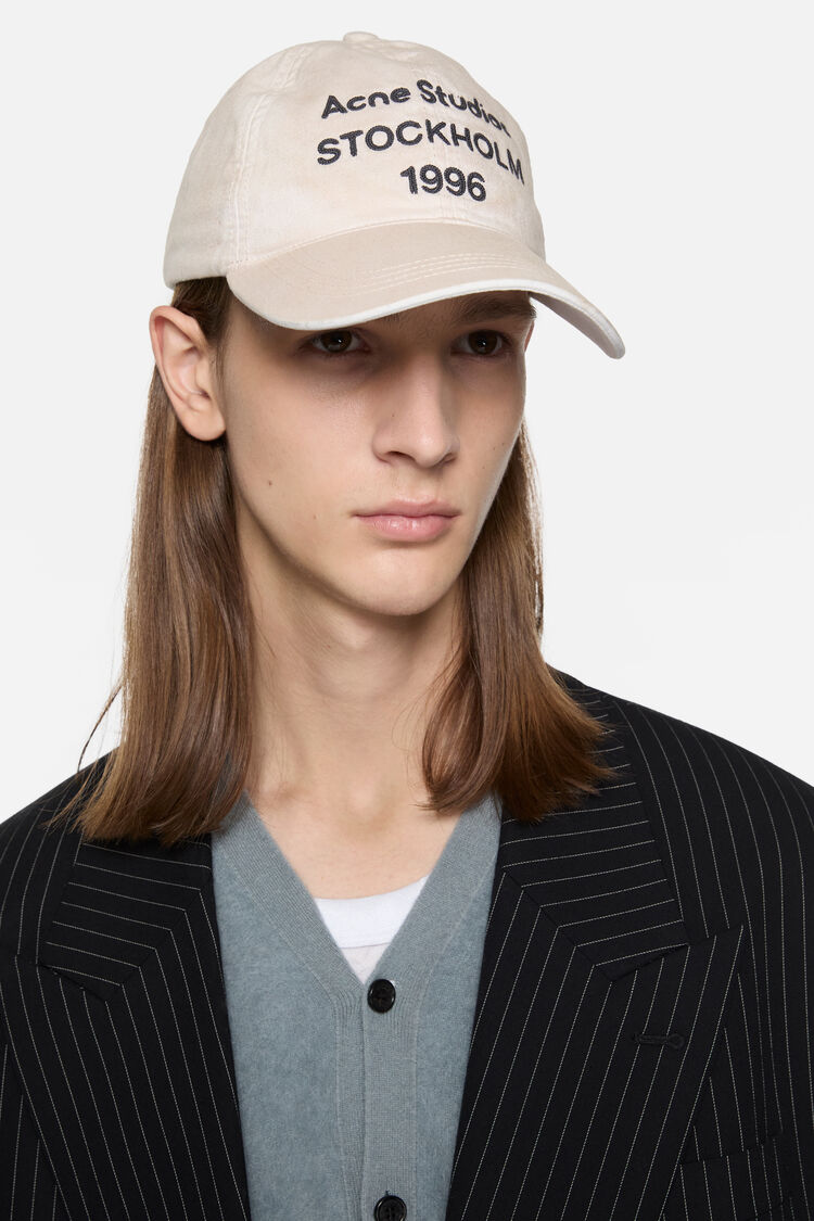 Acne Studios - Logo cap - Dusty white