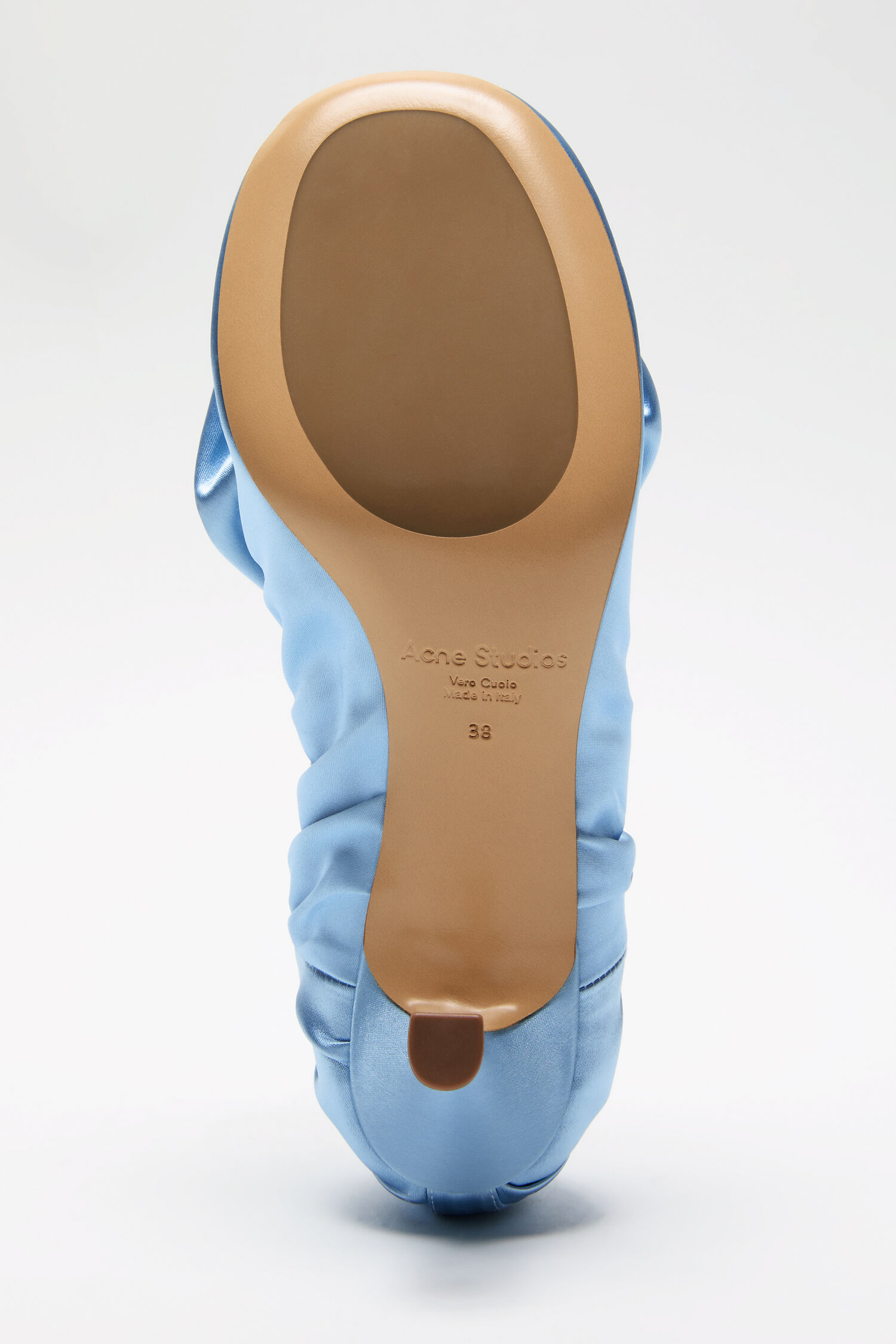 Acne Studios - Satin bow heels - Sky blue