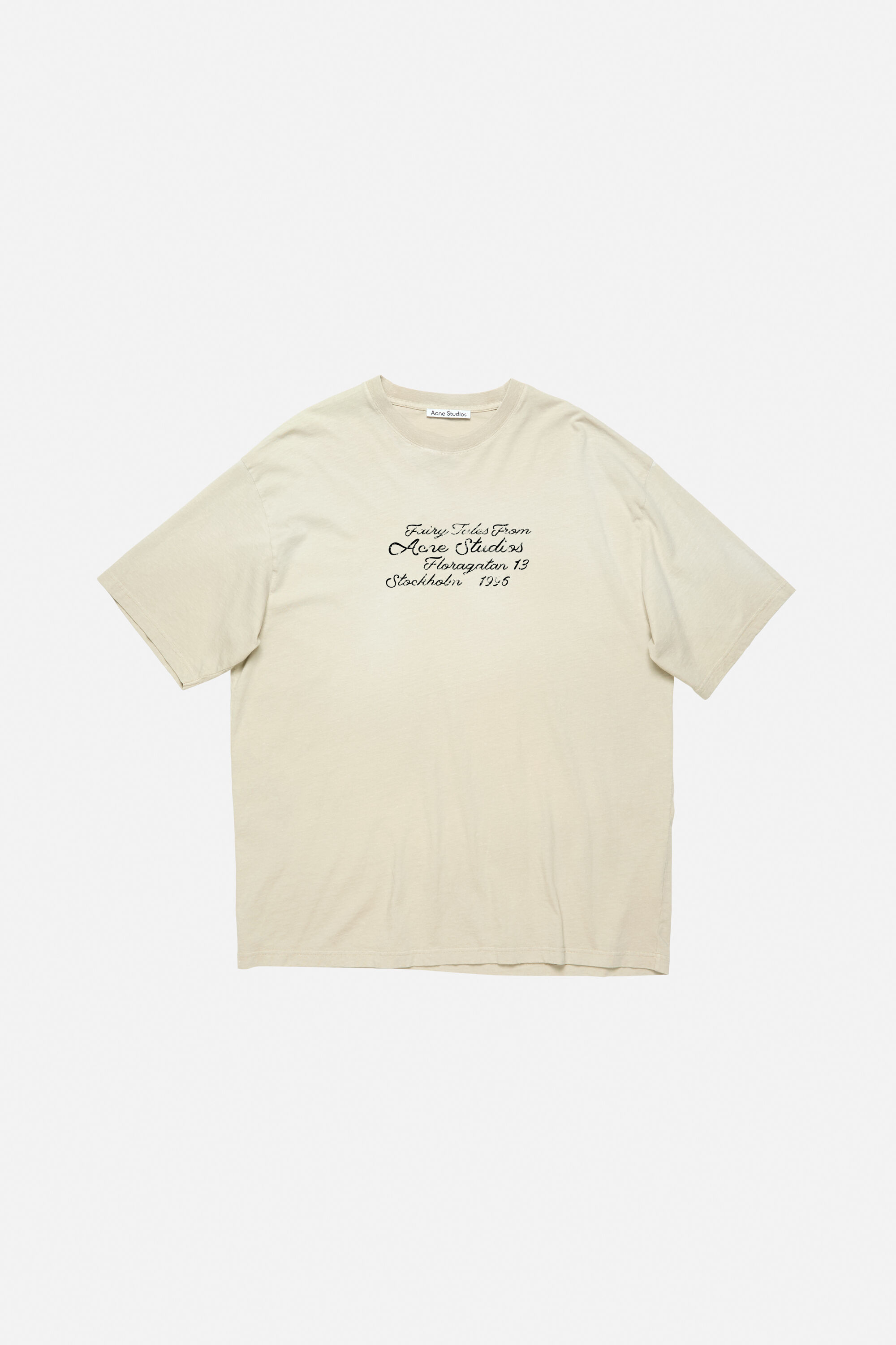Acne Studios - Logo t-shirt - Oat beige