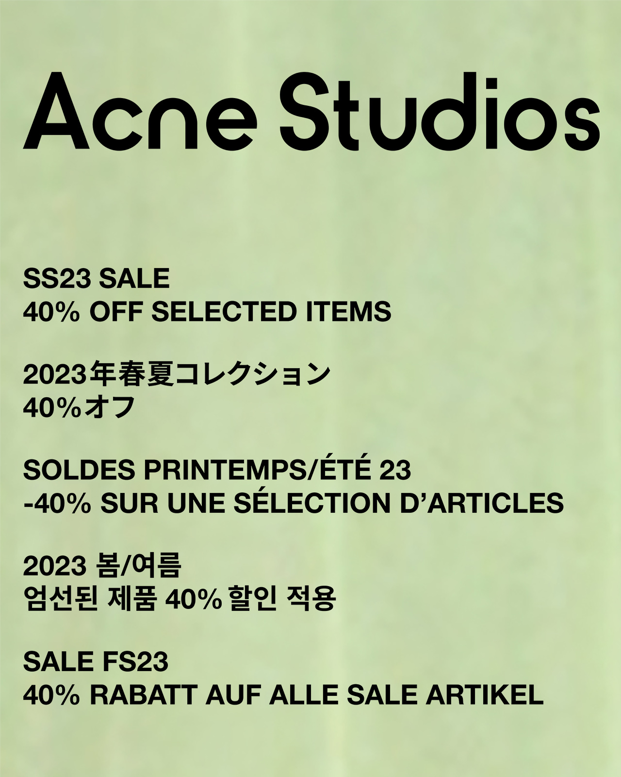 Acne Studios - Shop the official site