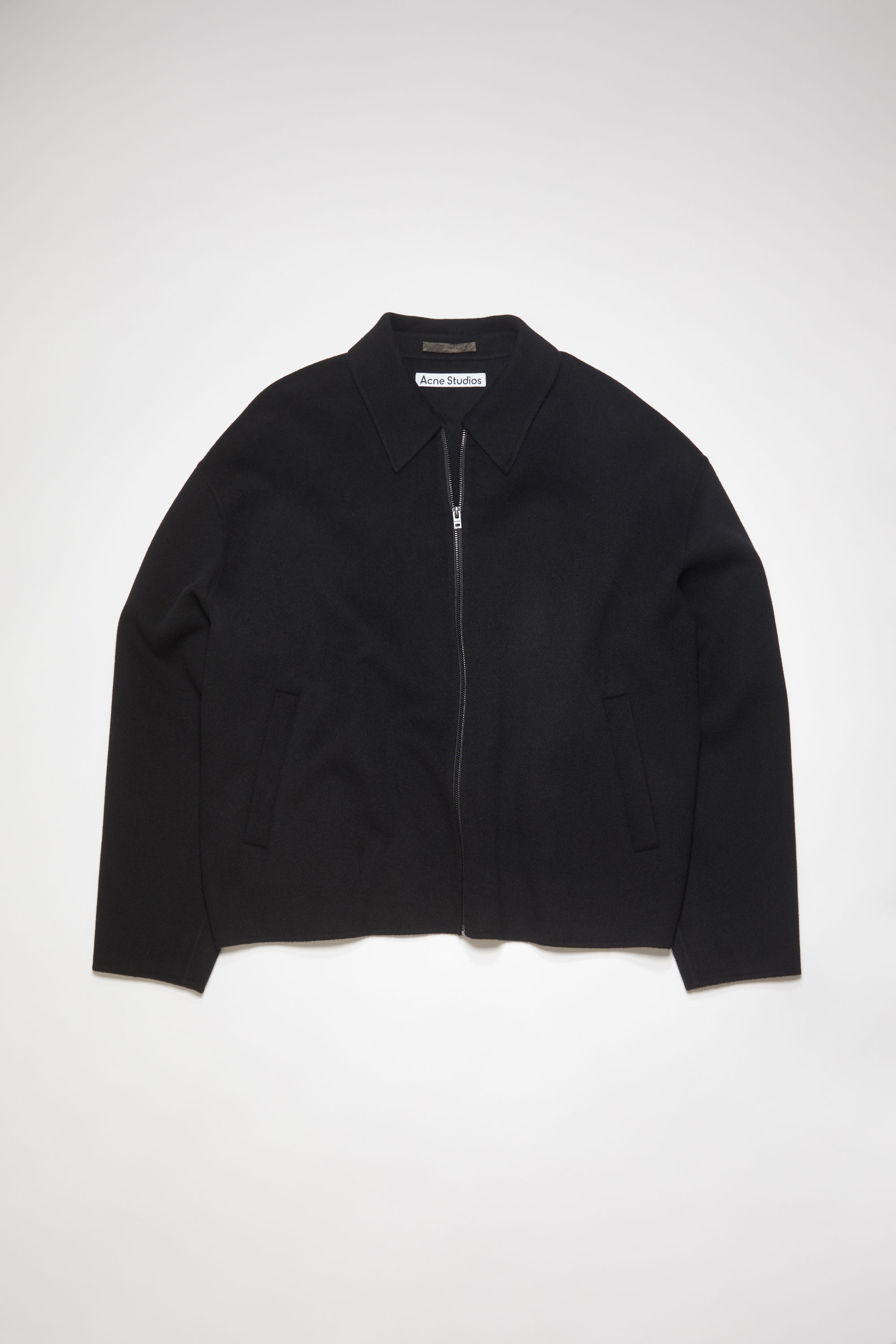 Acne Studios Doverio Double-faced Wool Blouson Jacket In Black | ModeSens